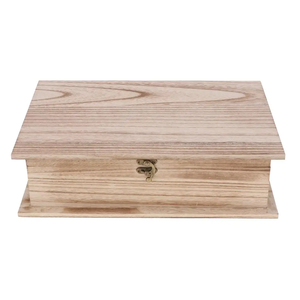 Solid-Wood-Boxes-with-Lid-Clasp-Trinkets-Box-Jewelry-Storage-Chest-Box ...