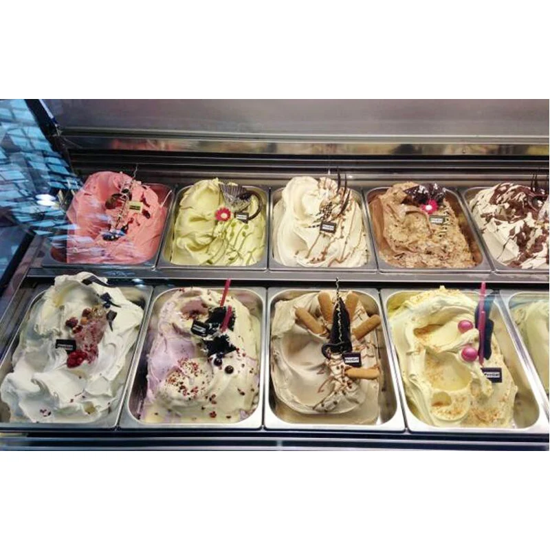 Machine-8-barrels-12-boxes-Green-Health-glass-door-commercial-gelato ...