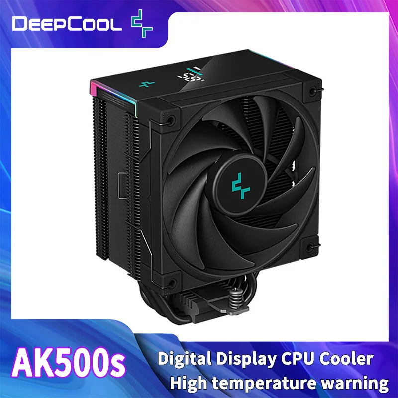 DeepCool-AK500S-CPU-Cooler-with-Digital-Display-5-Heat-Pipes-TDP-240W ...