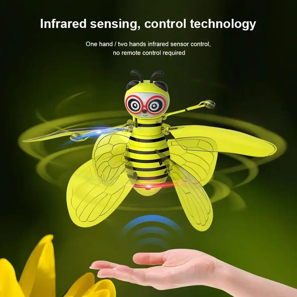 12cm-Mini-Flying-Bee-RC-Drone-With-Wings-Hand-Sensing-Induction ...