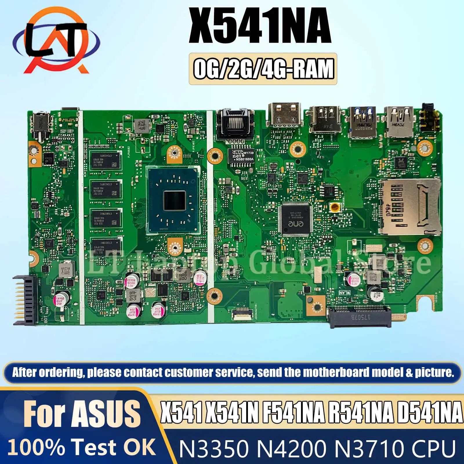 Placa-base-para-port-til-X541NA-para-ASUS-X541N-A541NA-F541NA-R541NA ...
