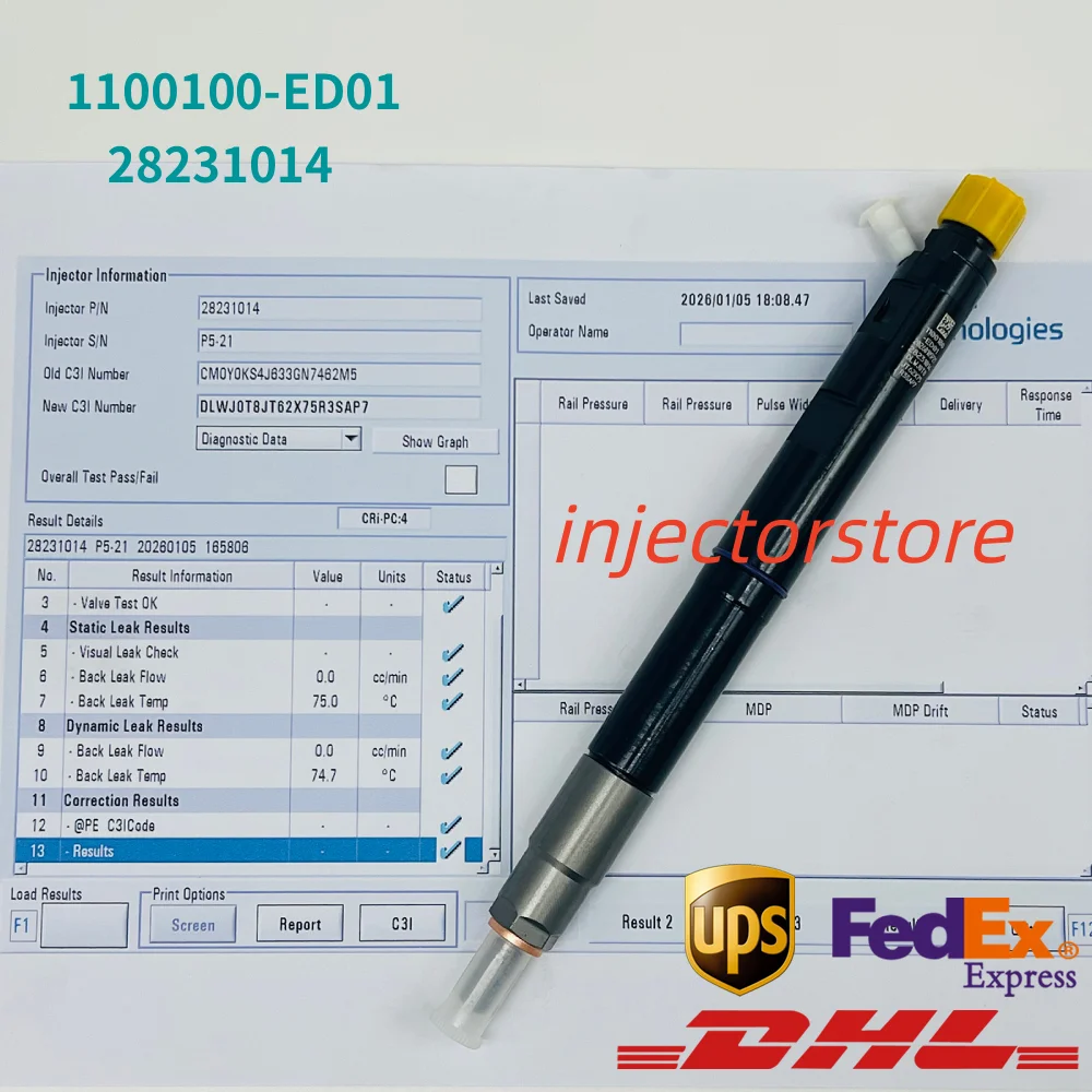 1100100-ED01 DIESEL INJECTOR ASSY 28231014 for Great Wall Hover V200 ...