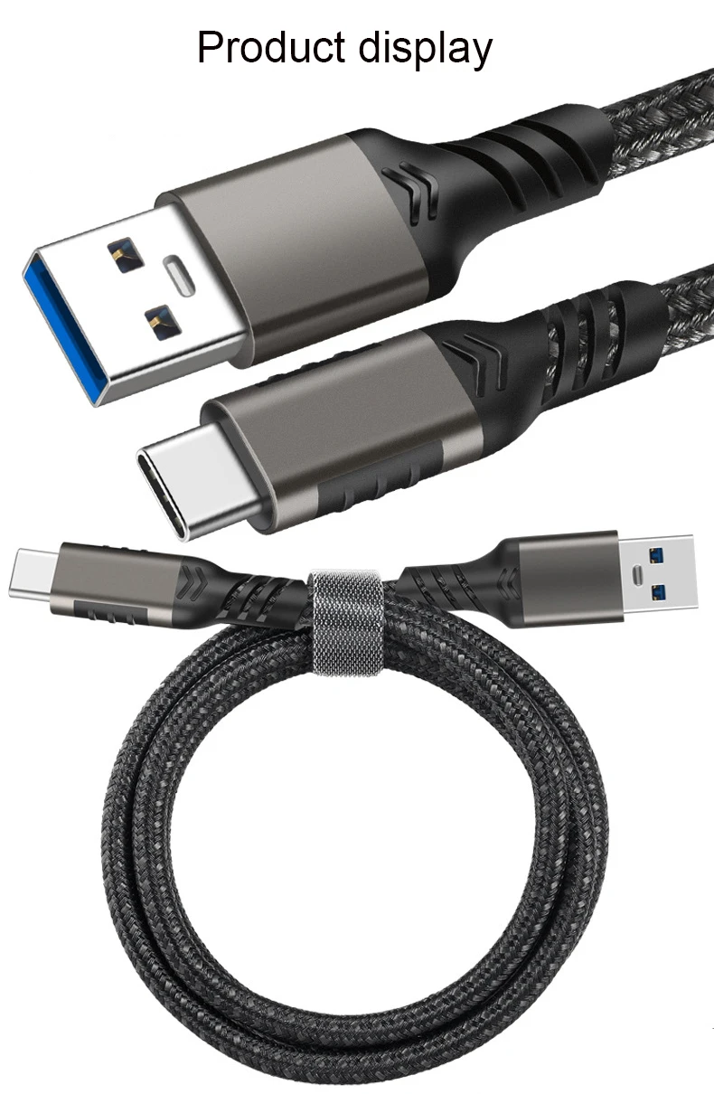 Câble USB Type C 3.2,Transfert de données,Disque dur SSD,PD,60W,3A ...