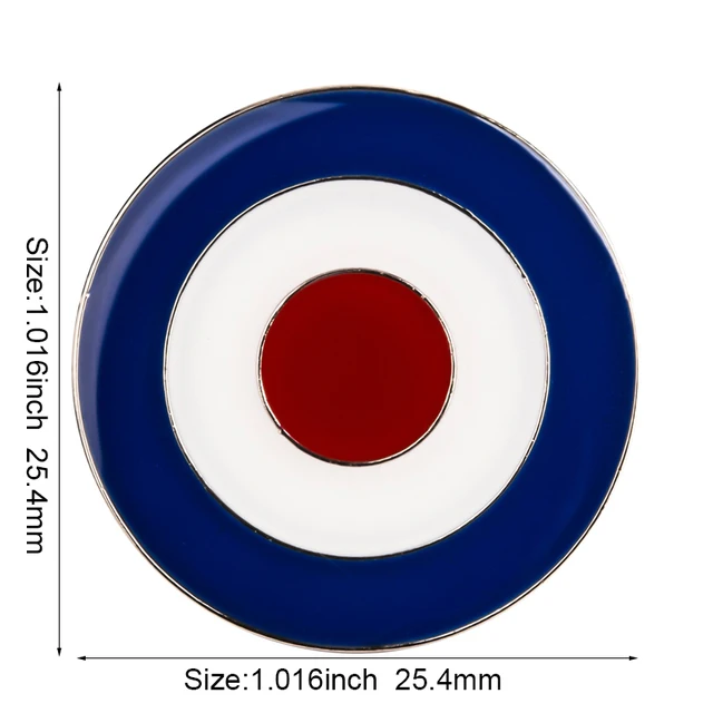 MOD-insignia de objetivo, broche de bandera nacional, Pin de solapa ...