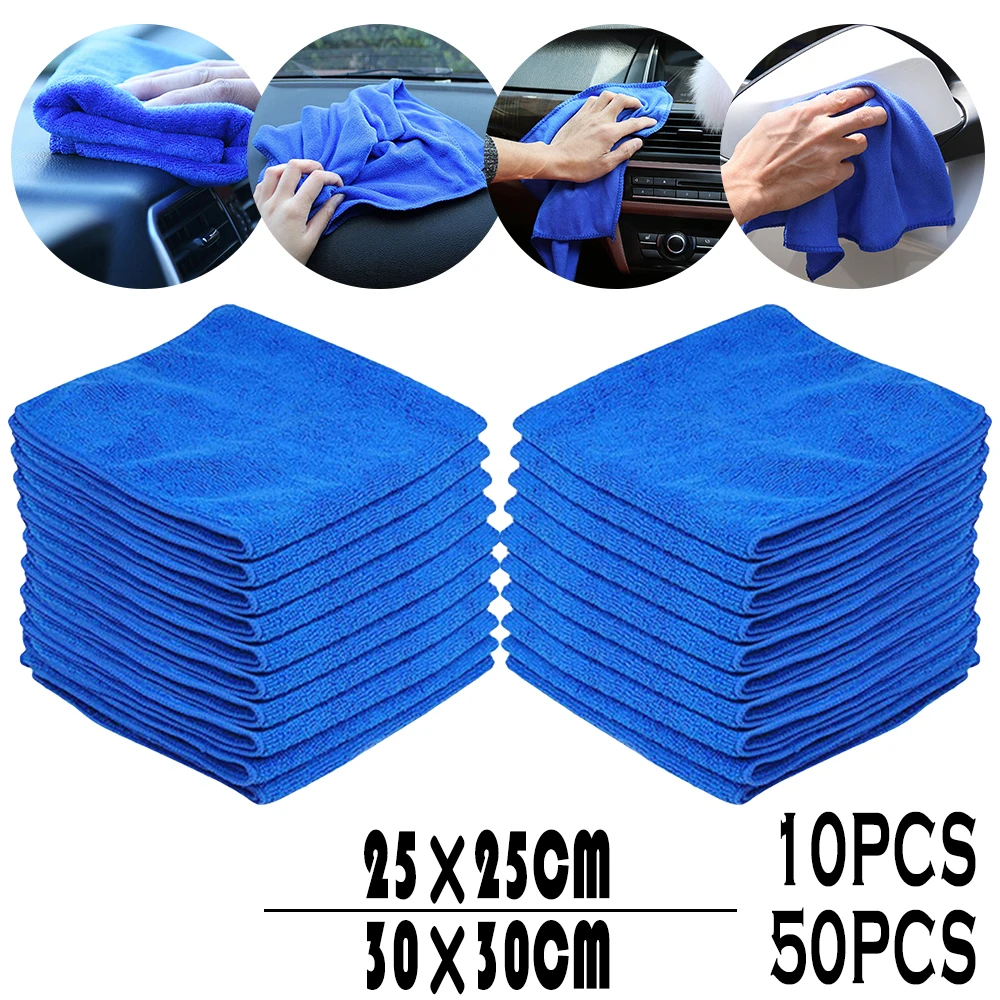 50-10PCS-Car-Drying-Cloths-Extremely-Absorbent-Multifunction-Home ...