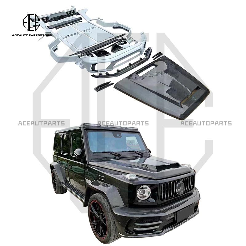 MSY Style Partial Dry Carbon Fiber G Wagon Body Kit 2018-2021 For ...