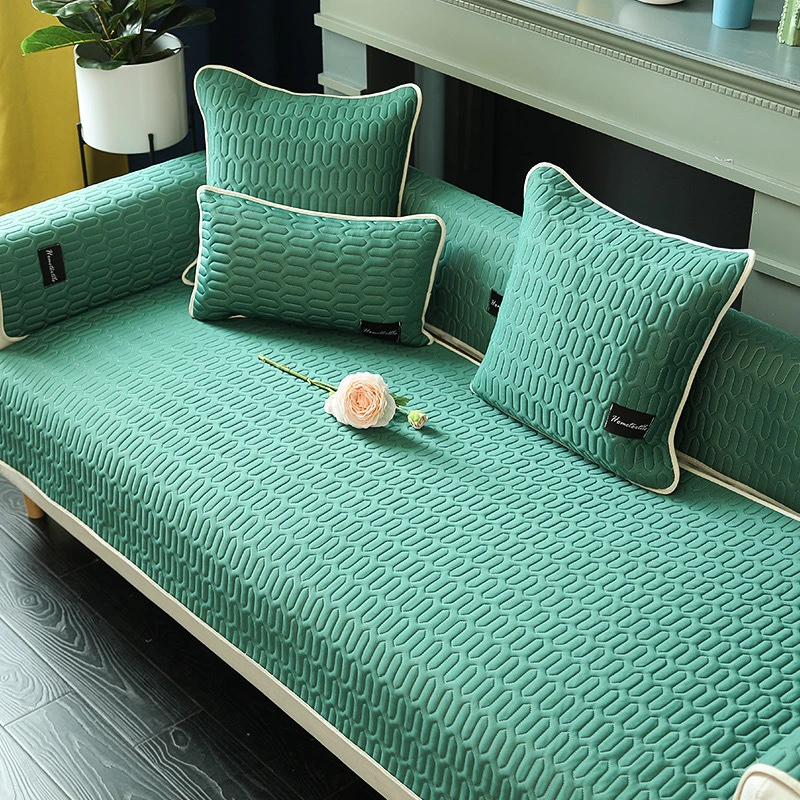 Summer Ice Silk Latex Sofa Mat Non Slip Four Seasons Universal Full ...