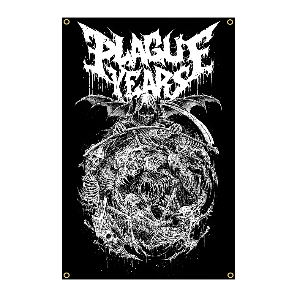 3Jflag 90x150cm The Plague band flag Death metal music sing song ...