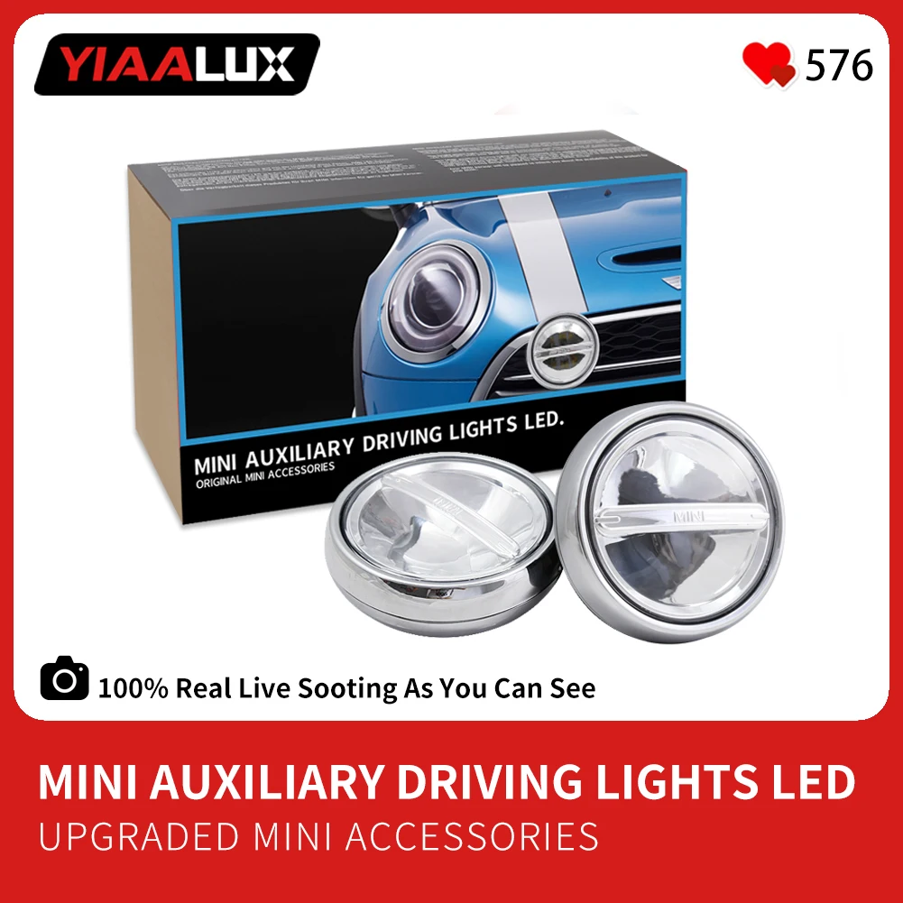 YIAALUX luces LED de conducción de Rally, accesorio con carcasa negra y ...