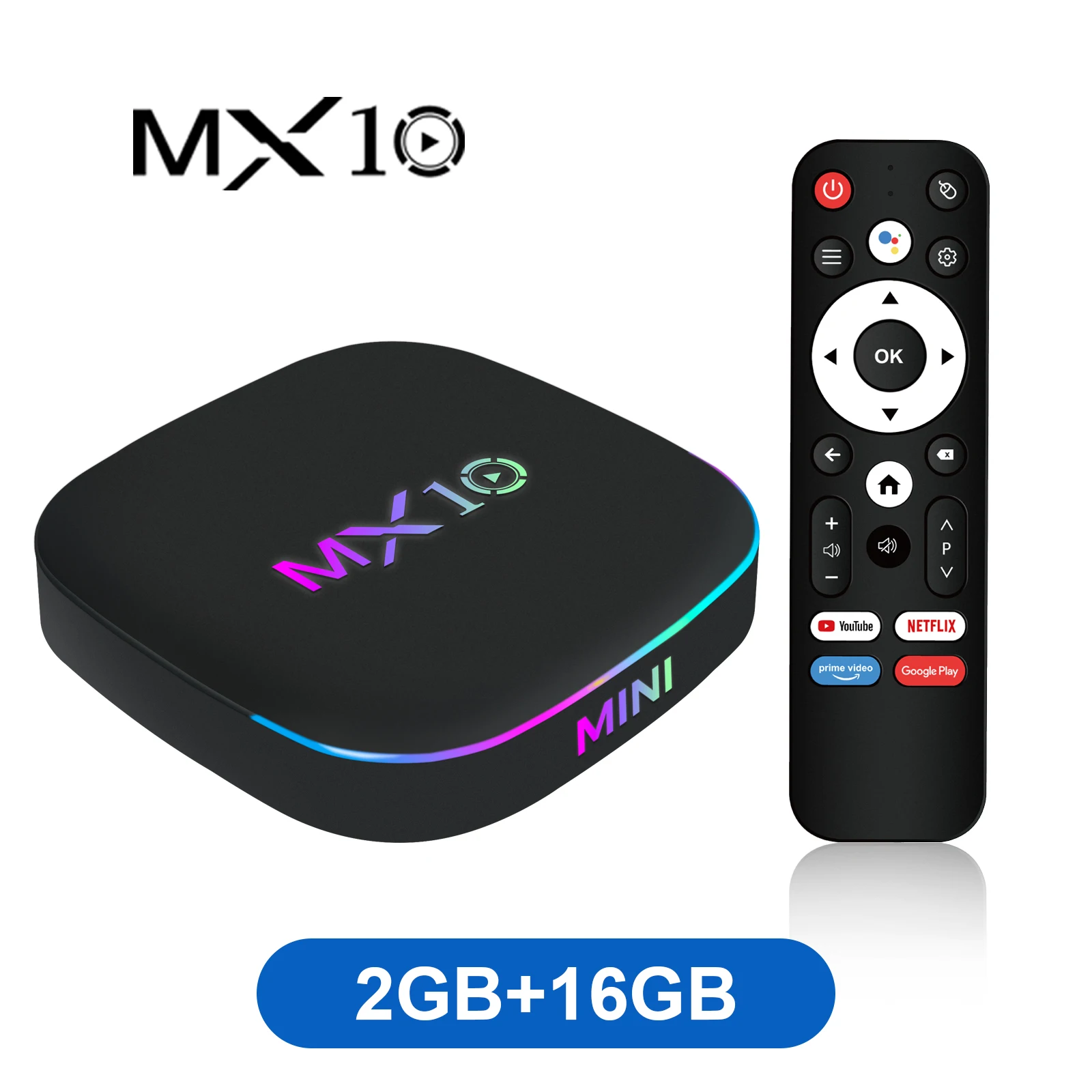 MX10 Z4 ATV Android 13 TV BOX With Voice Assistant TV Apps Dual Wifi ...