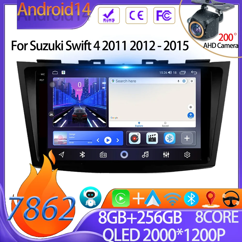 Car-Android-For-Suzuki-Swift-4-2011-2012-2013-2014-2015-Android-13-Car ...