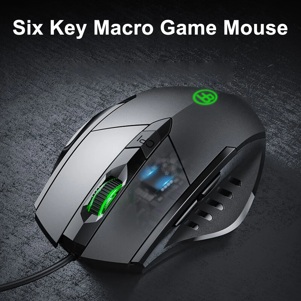 USB-Wired-Mouse-7200DPI-Corded-Computer-Mouse-with-6-Button-Cord ...