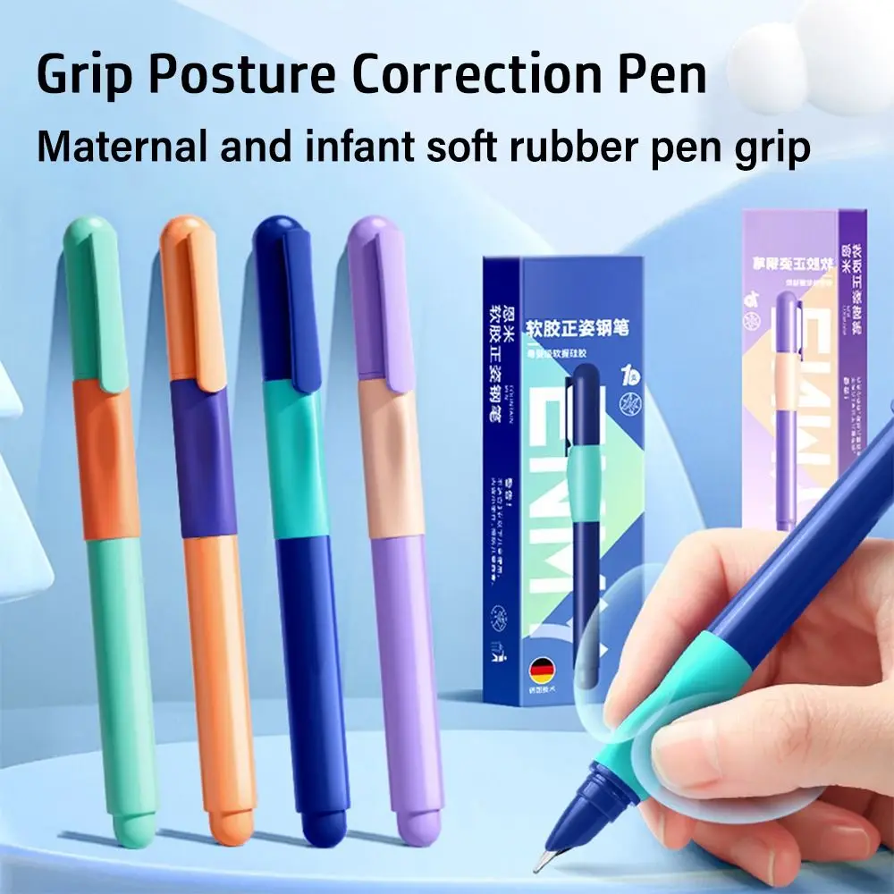 Grip-Posture-Correction-Fountain-Pen-Soft-Grip-Replaceable-Ink-Sac ...