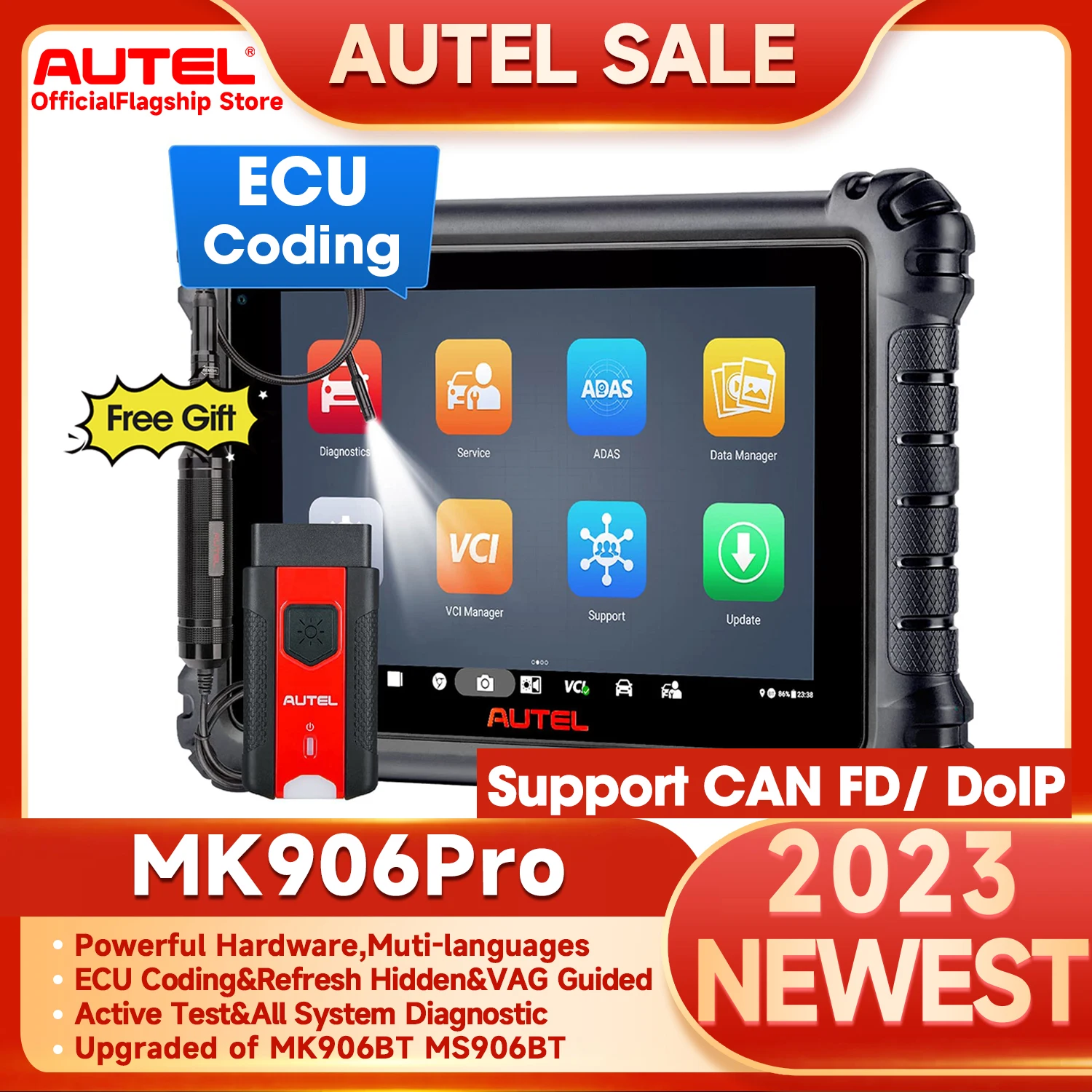 Autel maxicom mk906pro ferramenta de diagnóstico do carro obd2 ...