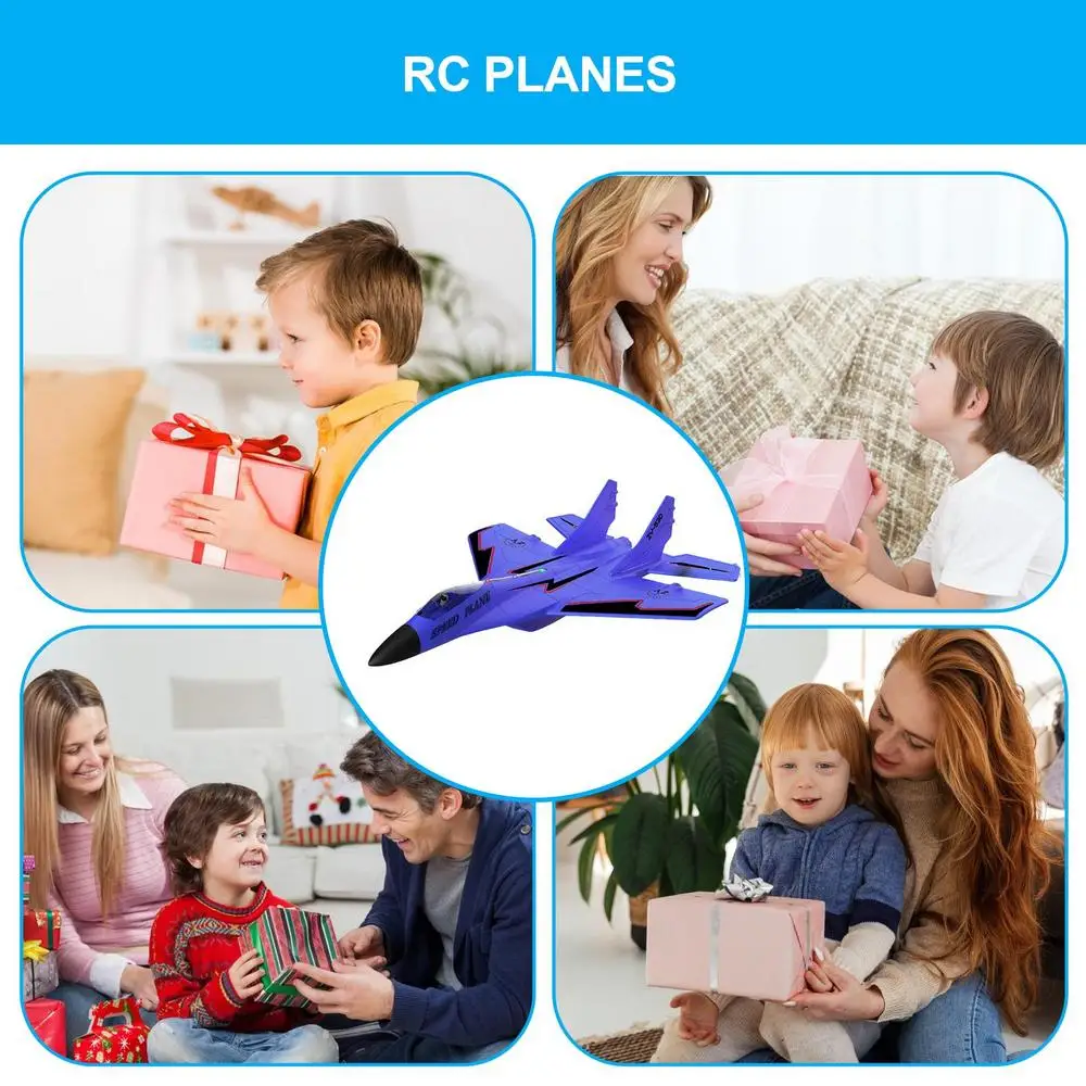 Remote Control Plane 2.4 GHZ RC Plane Model Toy Light Up Remote Contro ...