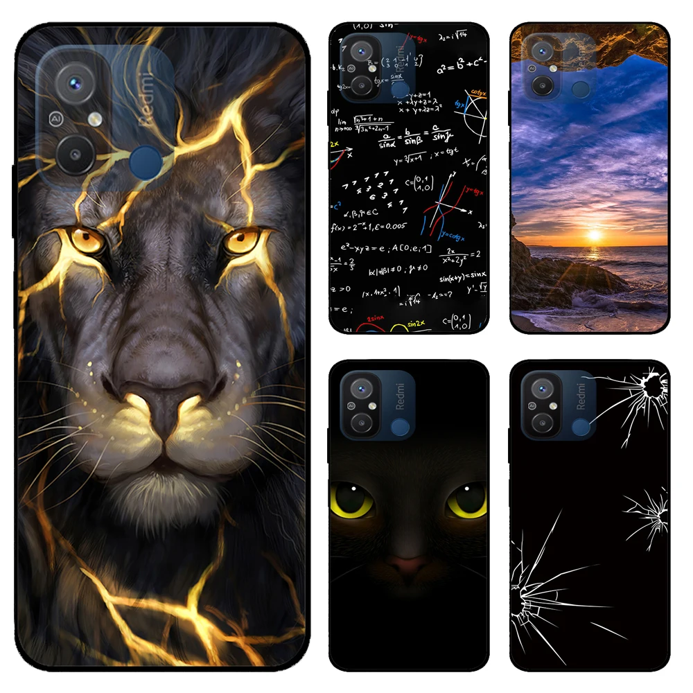 For-Xiaomi-Redmi-12C-Case-12-C-TPU-Silicone-Shockproof-Lions-Phone ...