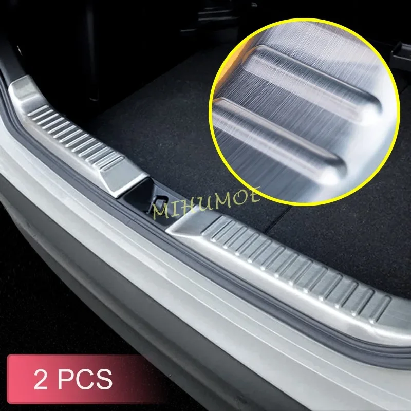 Stainless Steel Trunk Sill Protector Rear Bumper Cover For Toyota Yaris ...