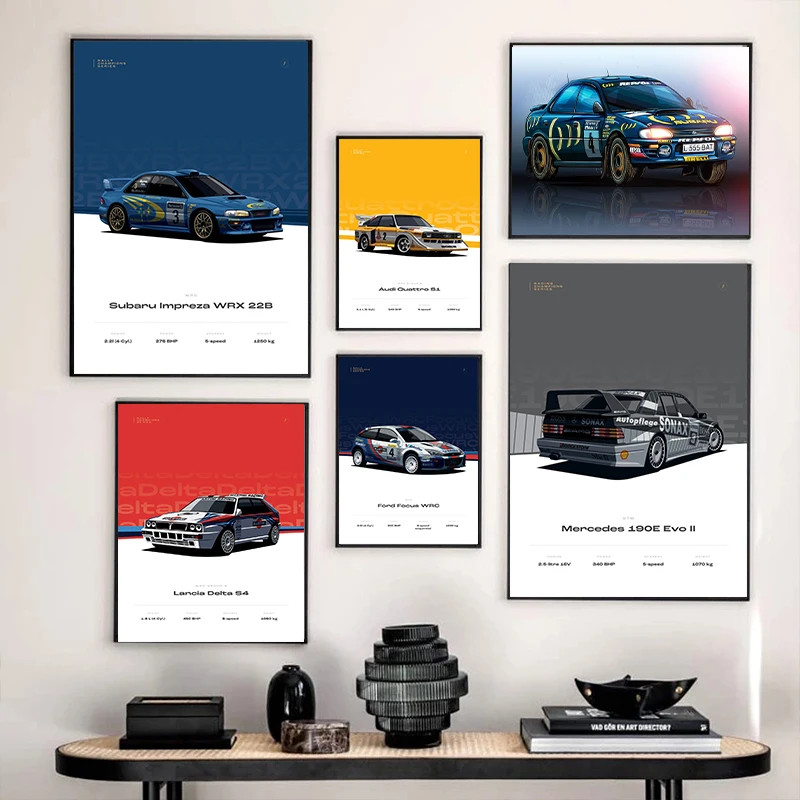 World-Rally-Championship-Posters-para-Home-Decor-Subaru-Impreza-WRX ...