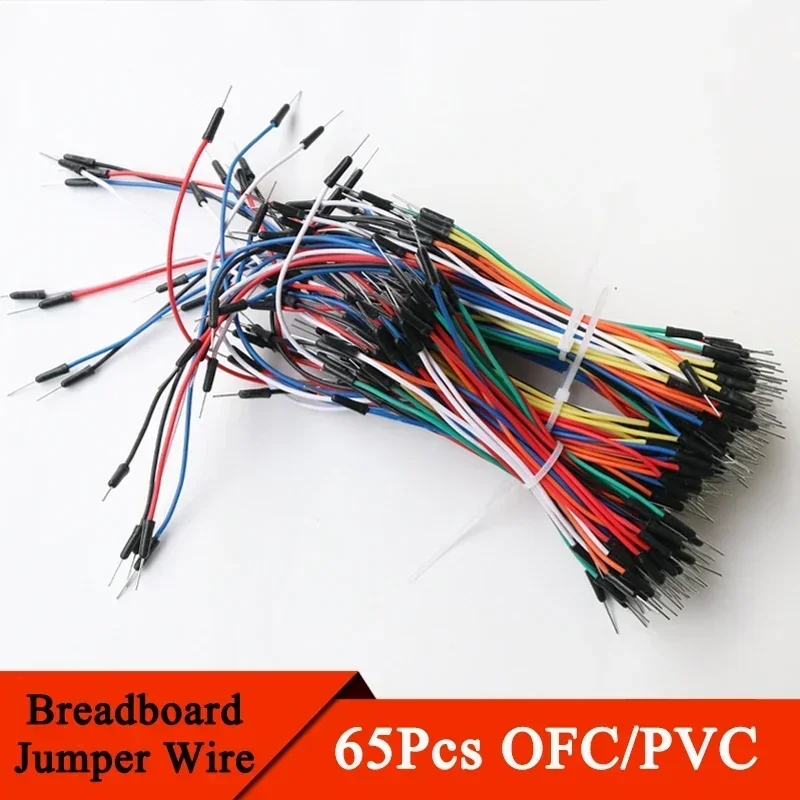 65Pcs-Breadboard-Wire-25-20-16-12CM-Solderless-Power-Jumper-Cable-Kit ...