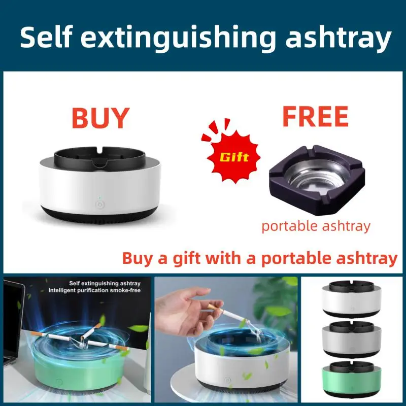 Remove-Smoke-Smell-Smart-Ashtray-Flame-Retardant-Smokeless-Ashtray ...