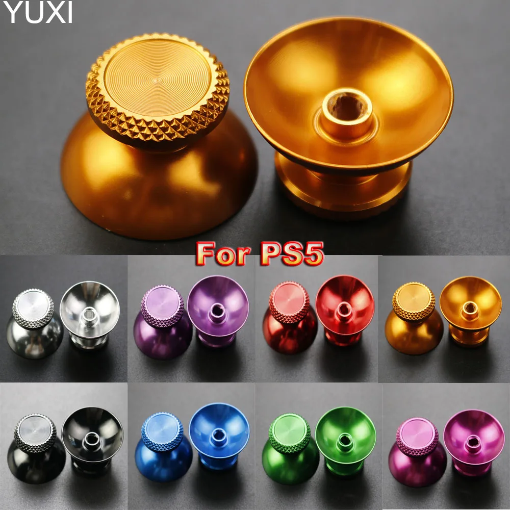 YUXI-2pcs-Rocker-Caps-For-PS5-Console-Aluminum-Alloy-Metallic-Metal ...