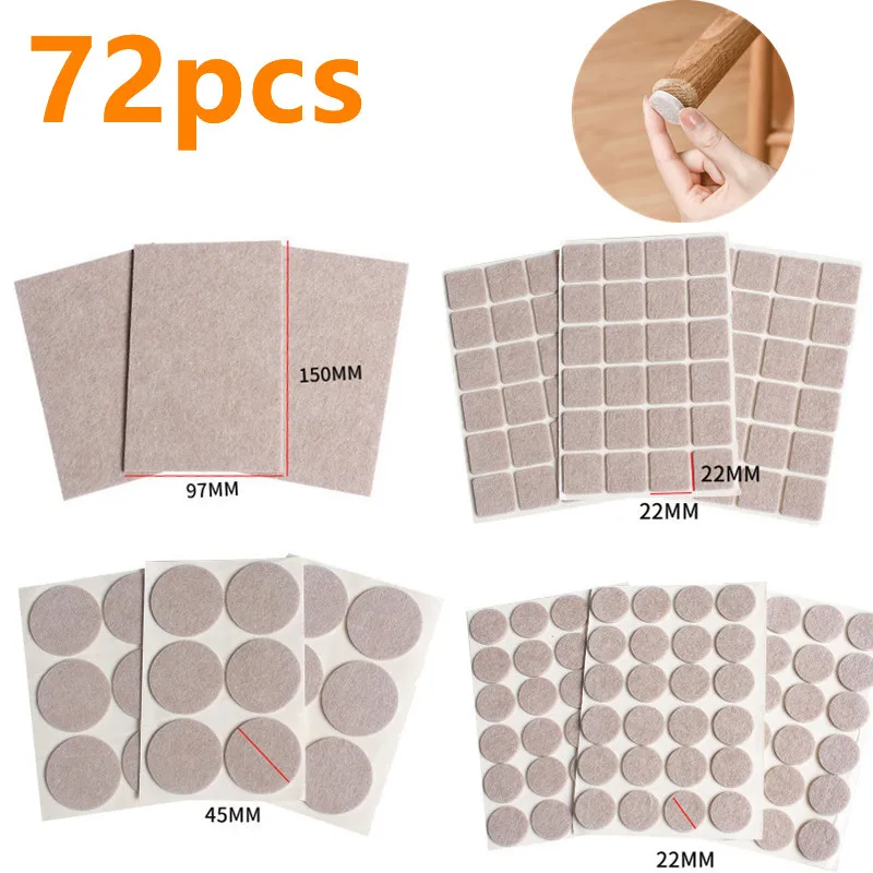 Thicken-Self-Adhesive-Felt-Chair-Leg-Pads-Floor-Protectors-Furniture ...