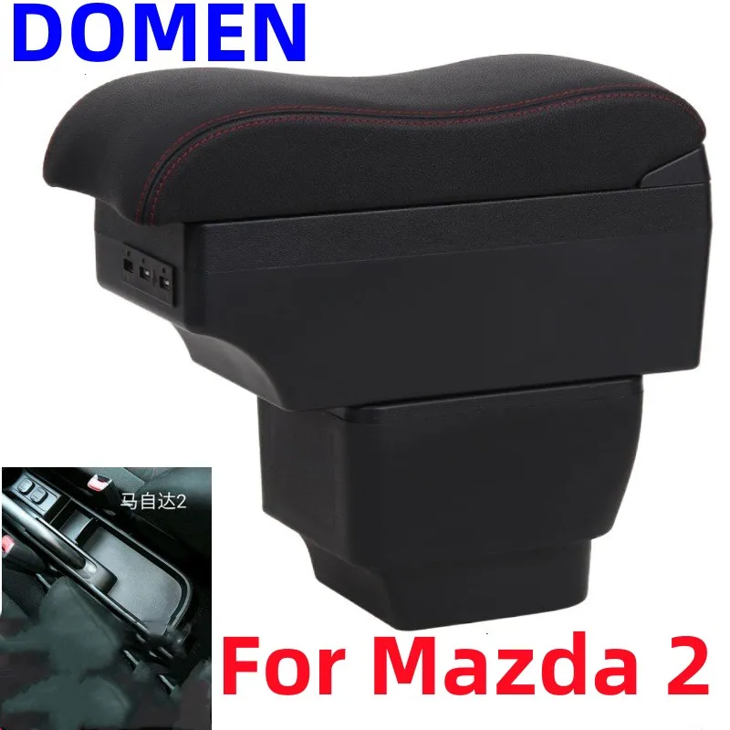 For Mazda 2 Armrest Box For Mazda Demio Car Armrest Box Car Storage Box ...