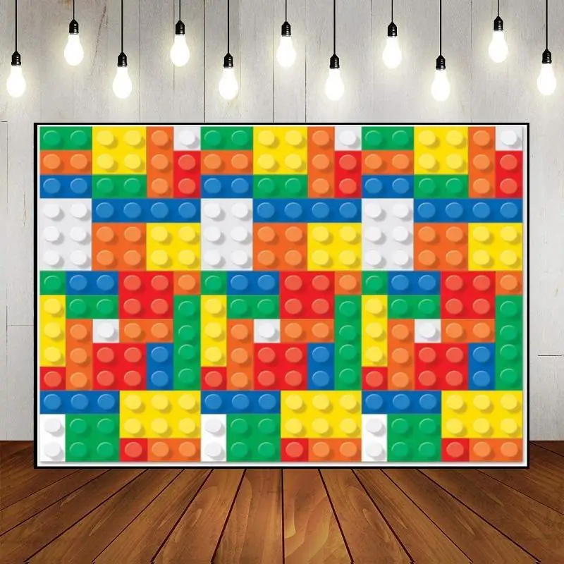 Colorful-Building-Blocks-Toy-Birthday-Decoration-Game-Background ...