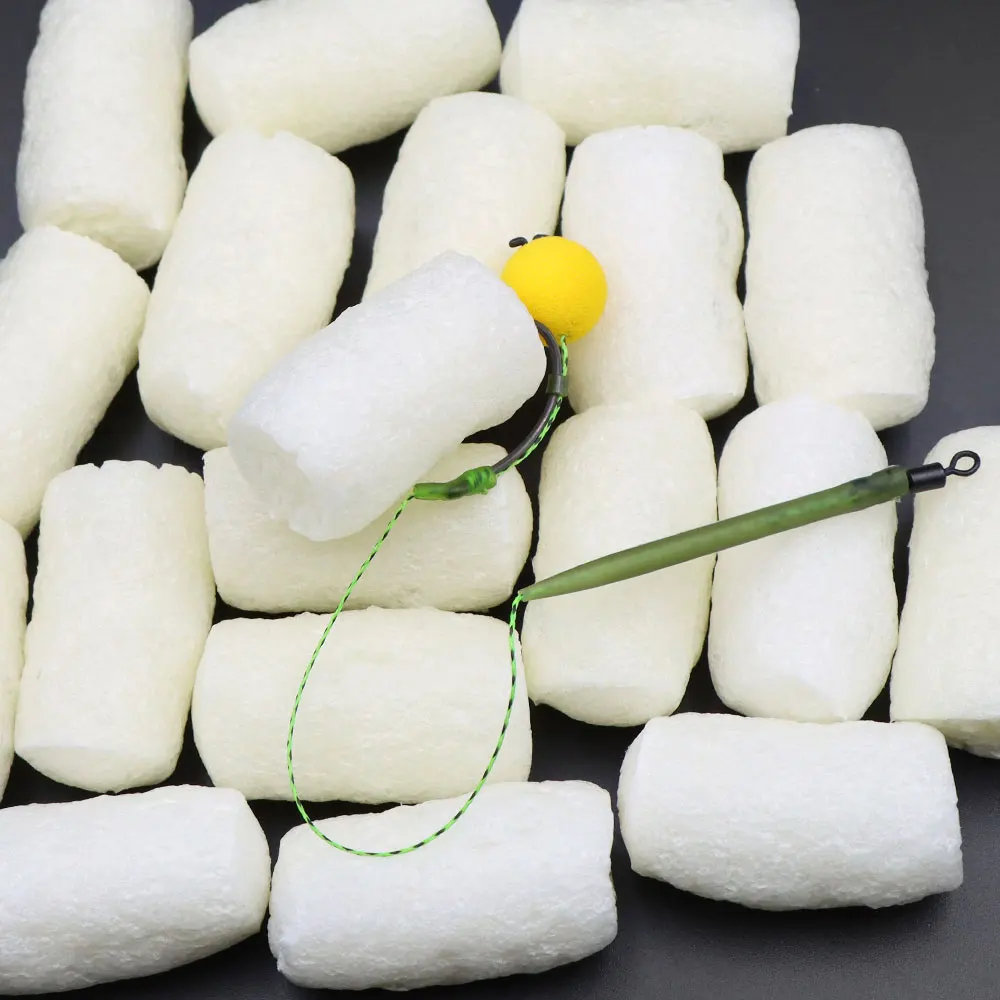 50pcs-Carp-Fishing-Pva-Rig-Foam-Nuggets-Bait-Stick-Water-Dissolving ...