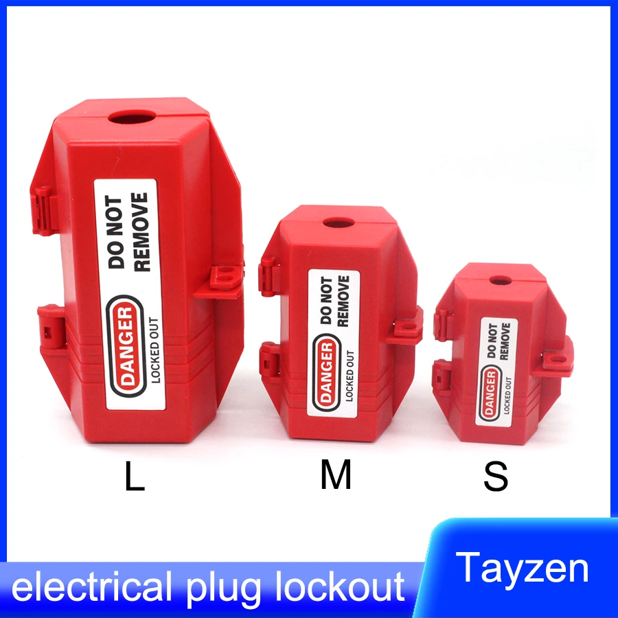 S-M-L-size-Electrical-plug-lockout-industrial-household-plug-locks-loto ...