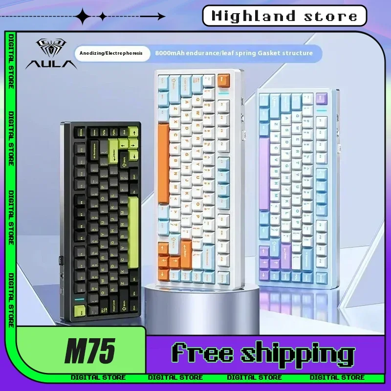 AULA-M75-Mechanical-Keyboard-Gamer-Keyboard-81Key-Gasket-Structure ...