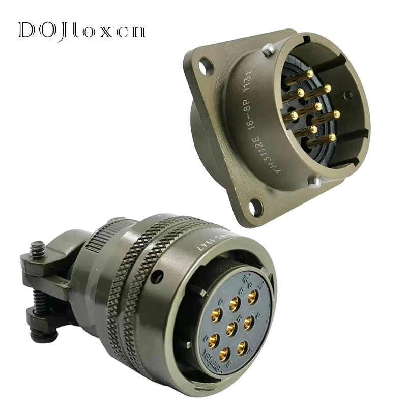 1-Set-8-Pin-Korea-United-Precision-Aviation-Contactor-Plug-MS3116F16-8S ...