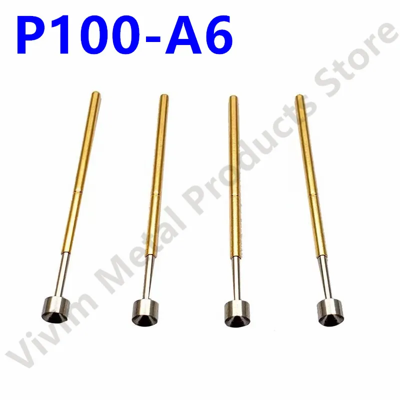 20-100PCS-P100-A6-Spring-Test-Probe-Test-Pin-Test-Circuit-Board-33-35mm ...