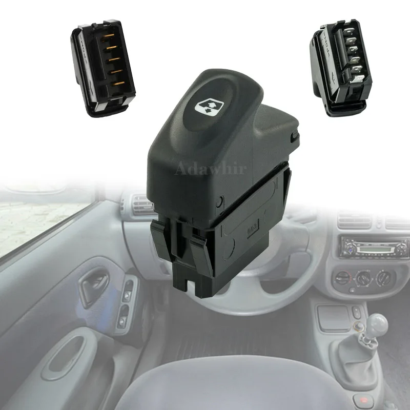 Interruptor-de-Control-de-ventana-el-ctrica-para-Renault-Clio-II-Megane ...