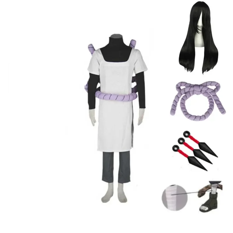 Anime-Orochimaru-Cosplay-Costume-Orochimaru-Black-Shirt-Pants-Purple ...