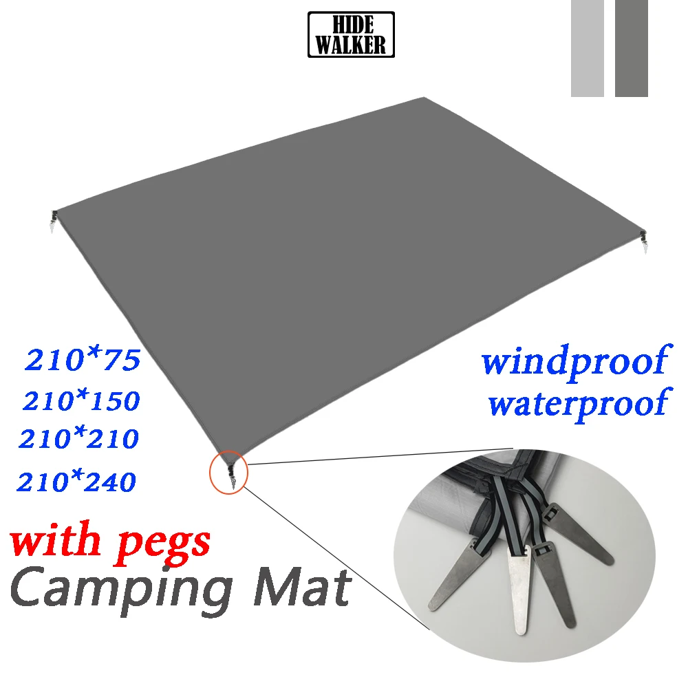Tent-Footprint-Ultralight-Pocket-Picnic-Mat-with-Windproof-Stakes ...