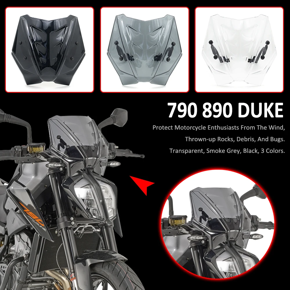 Motorcycle-Front-Fairing-Windscreen-Windshield-Fly-Wind-Deflector ...