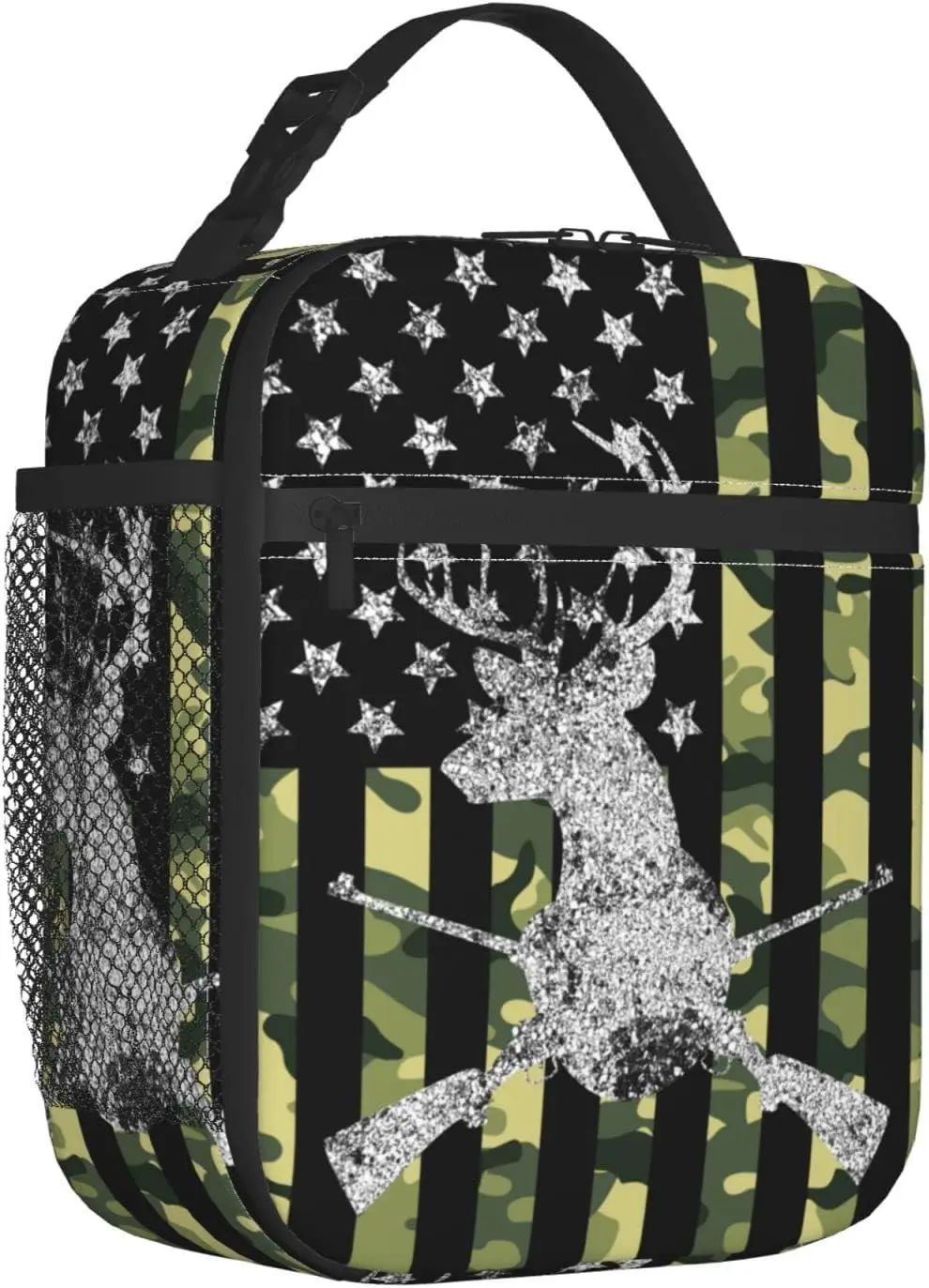 Camo-Hunting-Deer-Lunch-Box-Reusable-Insulated-Lunch-Bag-Thermal-Cooler ...