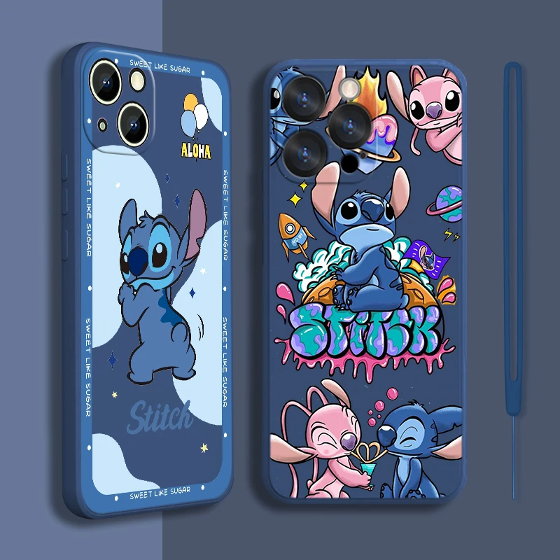 Lilo-Stitch-Cute-Cartoon-Liquid-Rope-Phone-Case-For-Apple-iPhone-14-13 ...