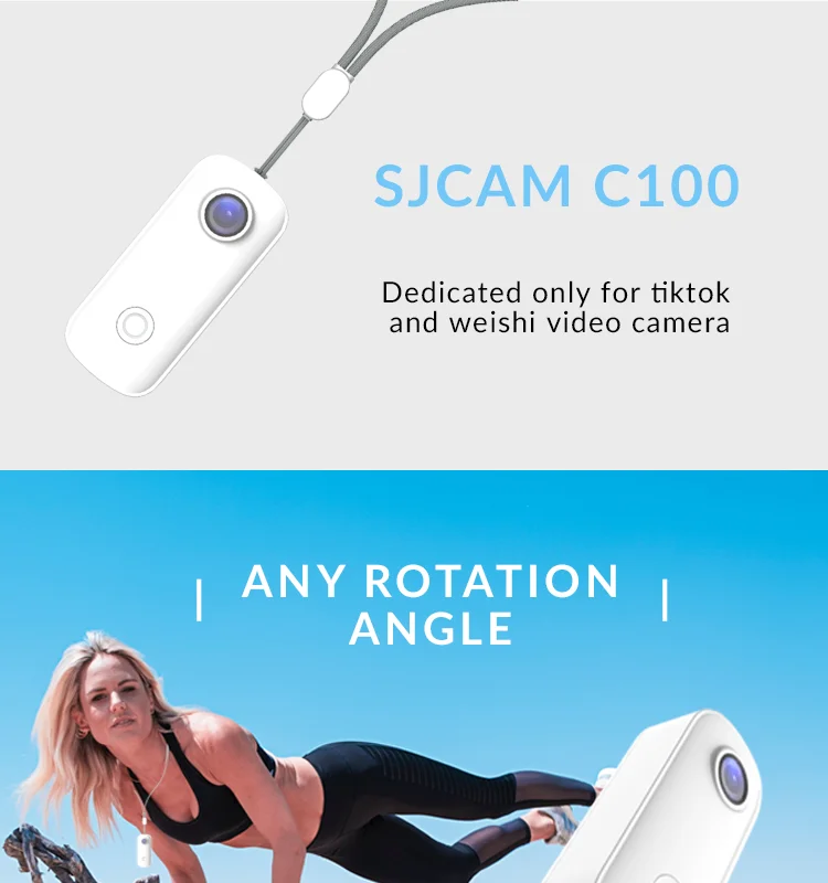 C100 noir ajouter 32 Go-SJCapture d'écran C100Plus - C100 Mini caméra d'action 2K 30FPS H ...