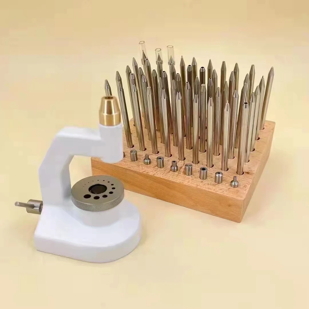 Watch Repair Staking Tool Kit with 50 Punches 10 Stakes Chinia Made ...