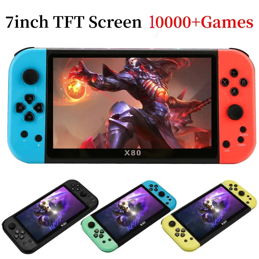 2023New-X80-Handheld-Game-Console-7-inch-Screen-Portable-Vedio-Game ...