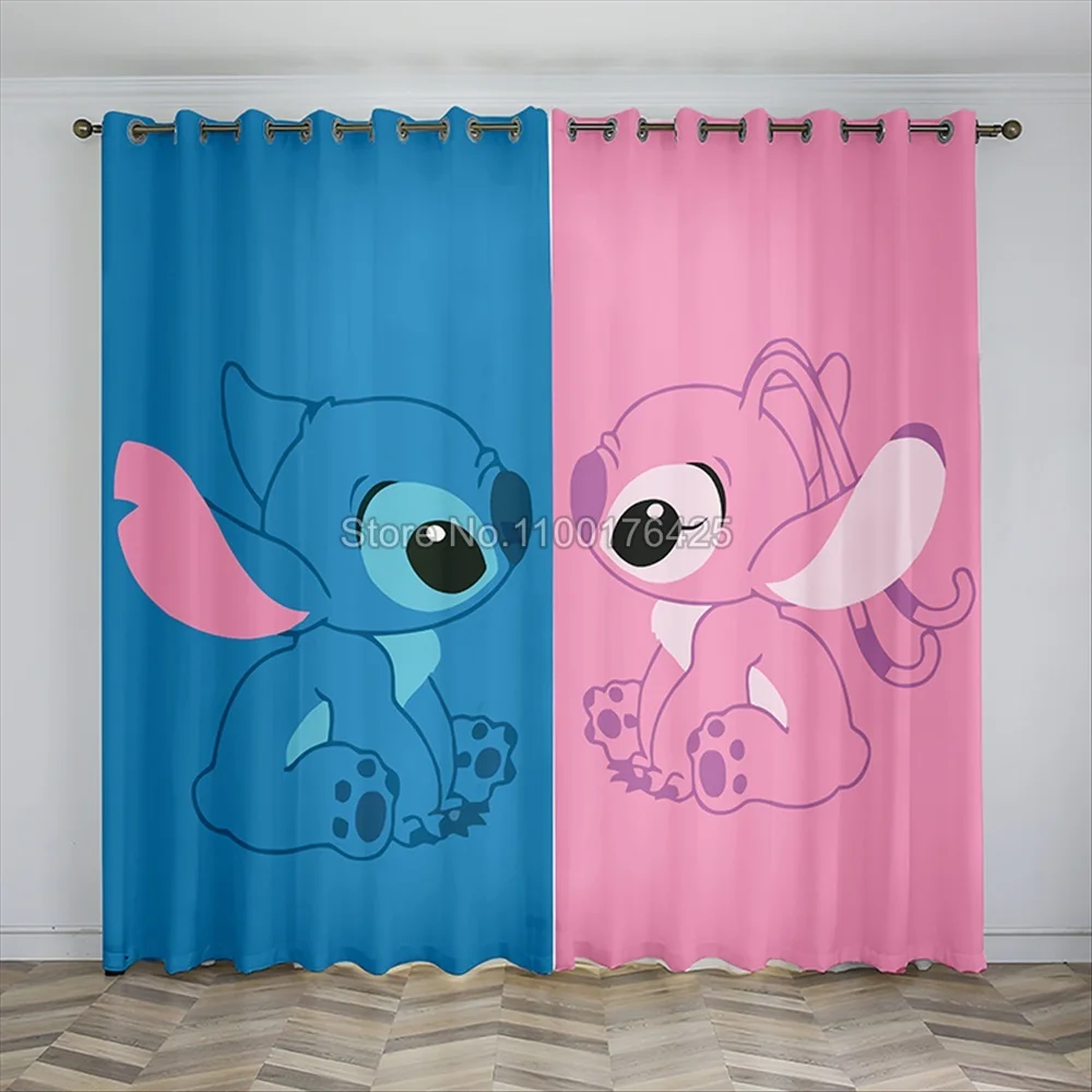 Lilo Stitch Bedroom Curtains | Lilo Stitch Window Curtains | Curtain ...