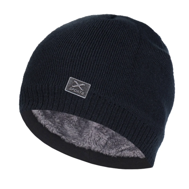 Winter Beanies Hats Men Women Solid Knitted Skulli | Men Skullies ...