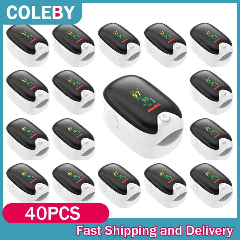 40pcs Portable Finger Pulse Oximeter Sports Finger Clip Led Tft ...