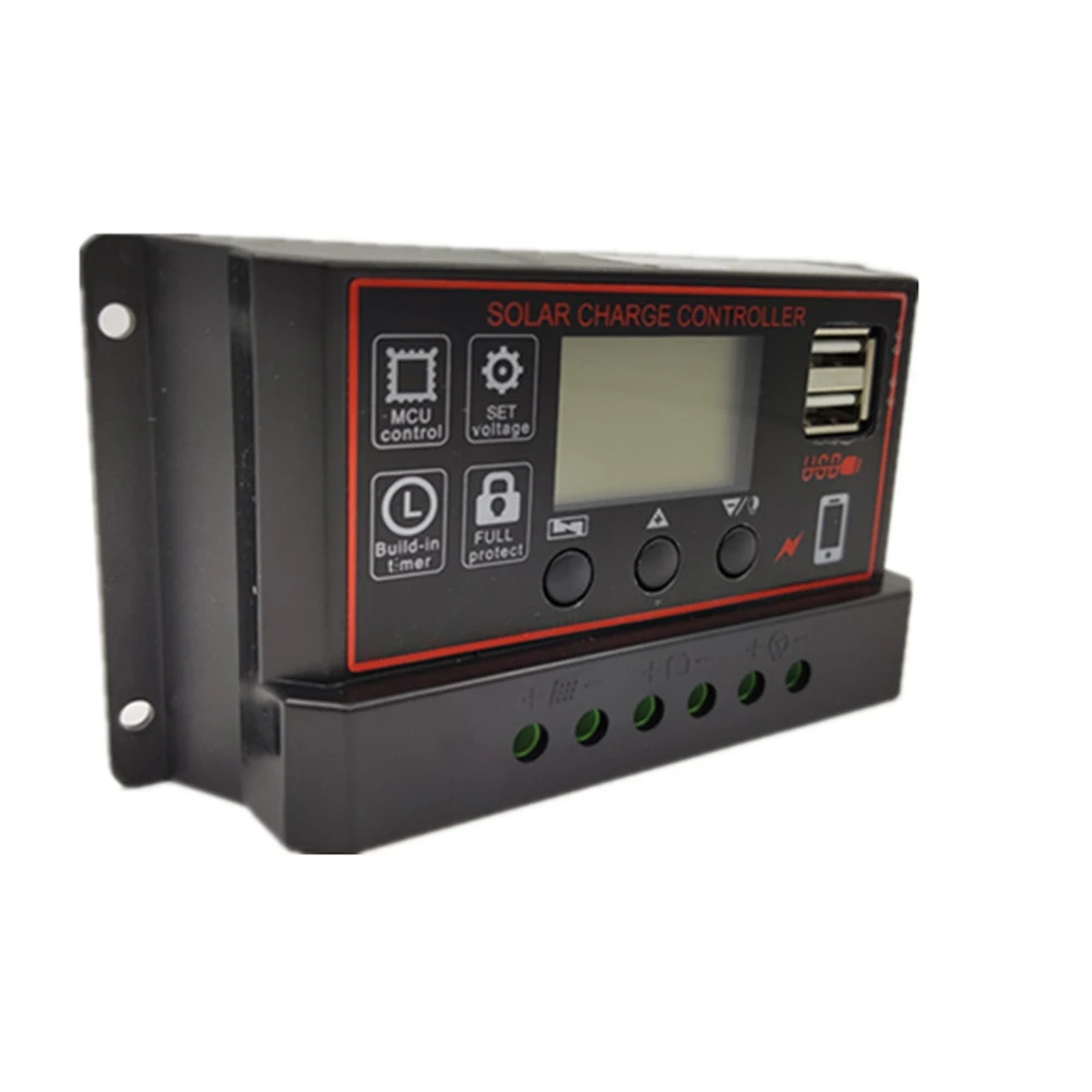 12-24V-10A-20A-30A-LCD-Display-Solar-Charge-Controller-USB-Output-High ...