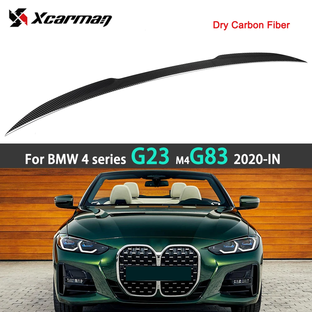 M-Style-Dry-Carbon-Fiber-Spoiler-Glossy-Convertible-Car-Rear-Boot-Lip ...