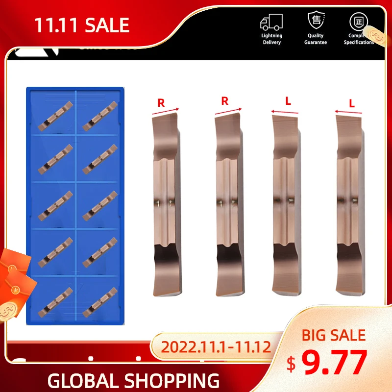 KaKarot Carbide inserts MGGN200 R 8 MGGN300 L MGGN400 R MGGN500 MGGN600 ...