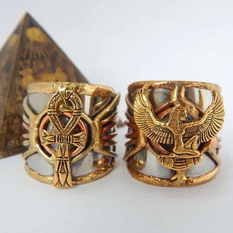 Ancient-Egyptian-Wings-Female-Finger-Rings-Jewelry-for-Women-Vintage ...