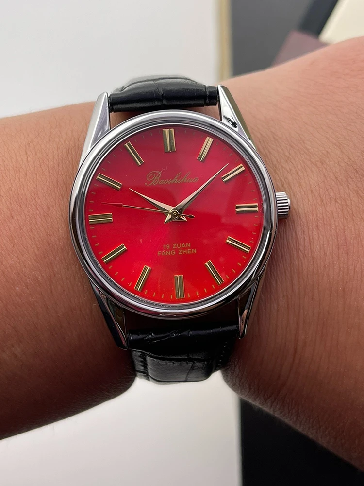 Shanghai watch vintage military watch 36mm bracelet mechanical watch ...